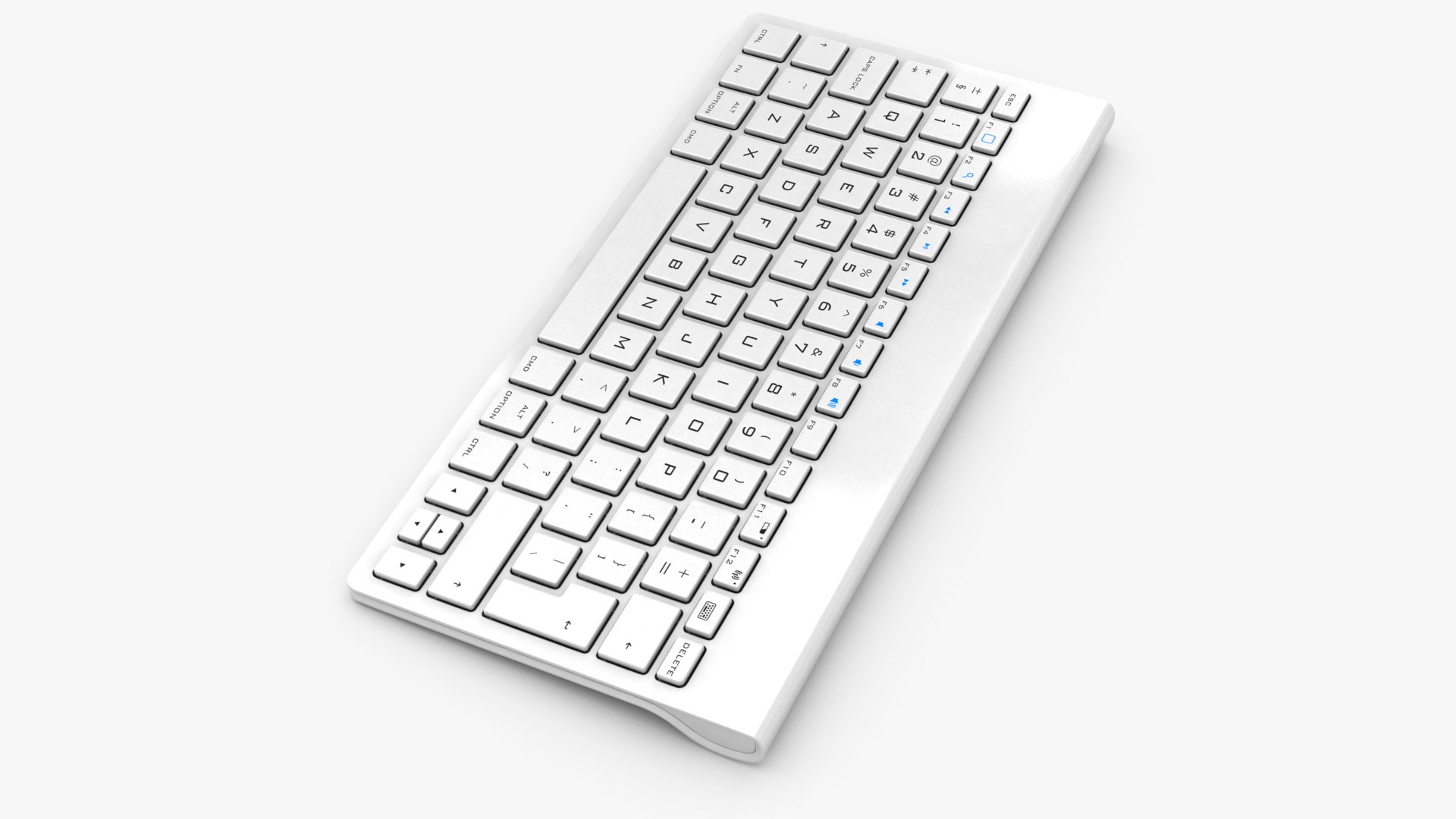3d Model Wireless Keyboard Genius Keys