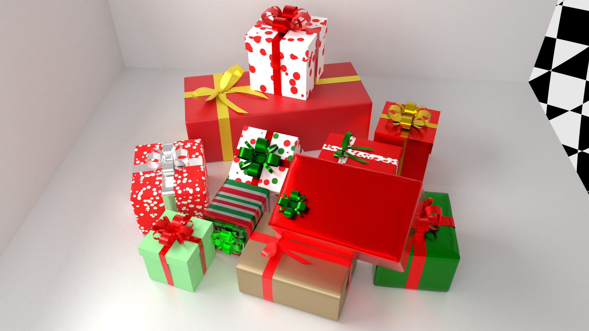 3D Multi-color 11 Gift Boxes - TurboSquid 1471960