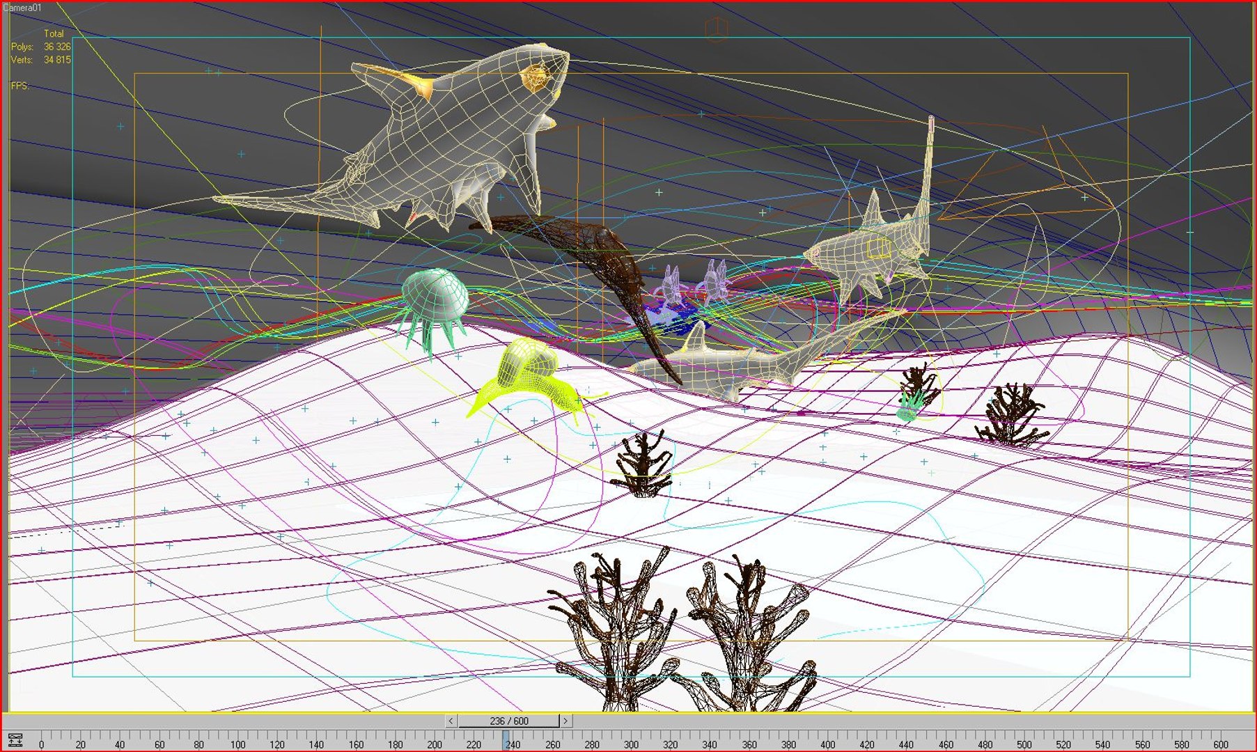 3d Max Life Sea - Animation Fish