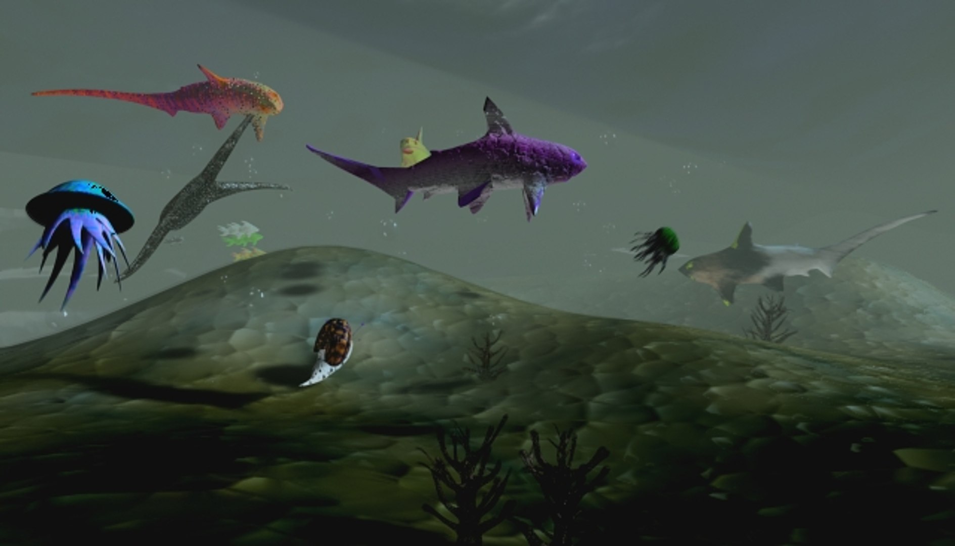 3d Max Life Sea - Animation Fish