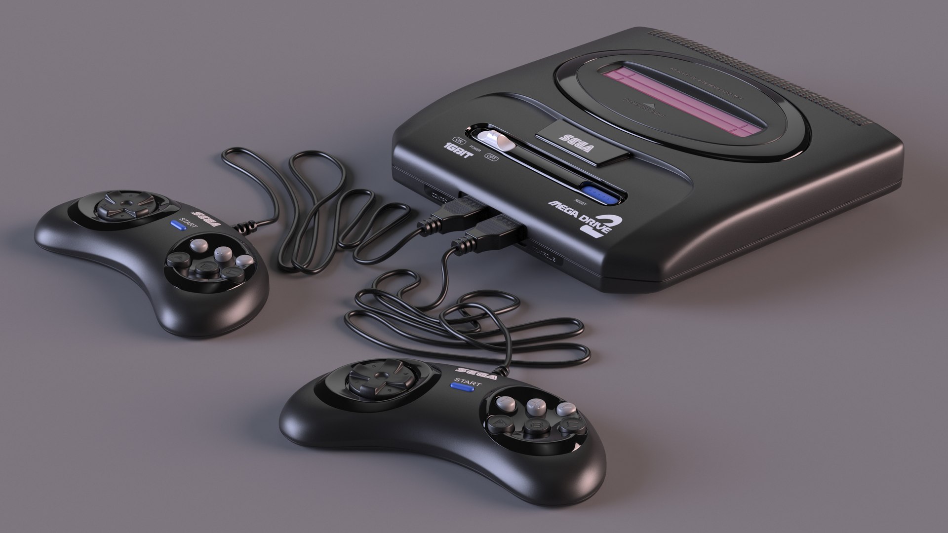 3D Game Console Sega With Cartridge Collection - TurboSquid 2151260