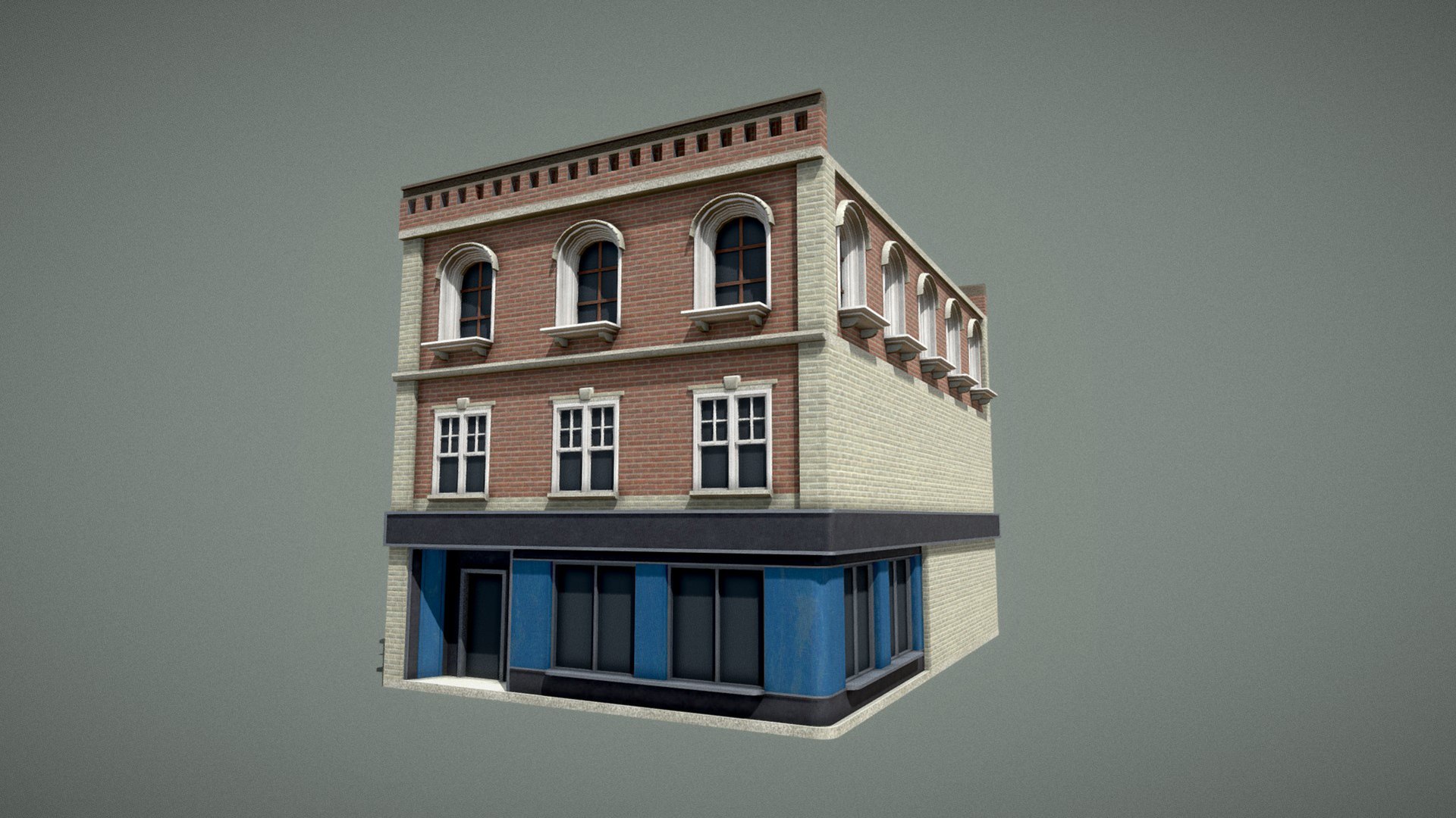 3D City Building 1 PBR - TurboSquid 2180539