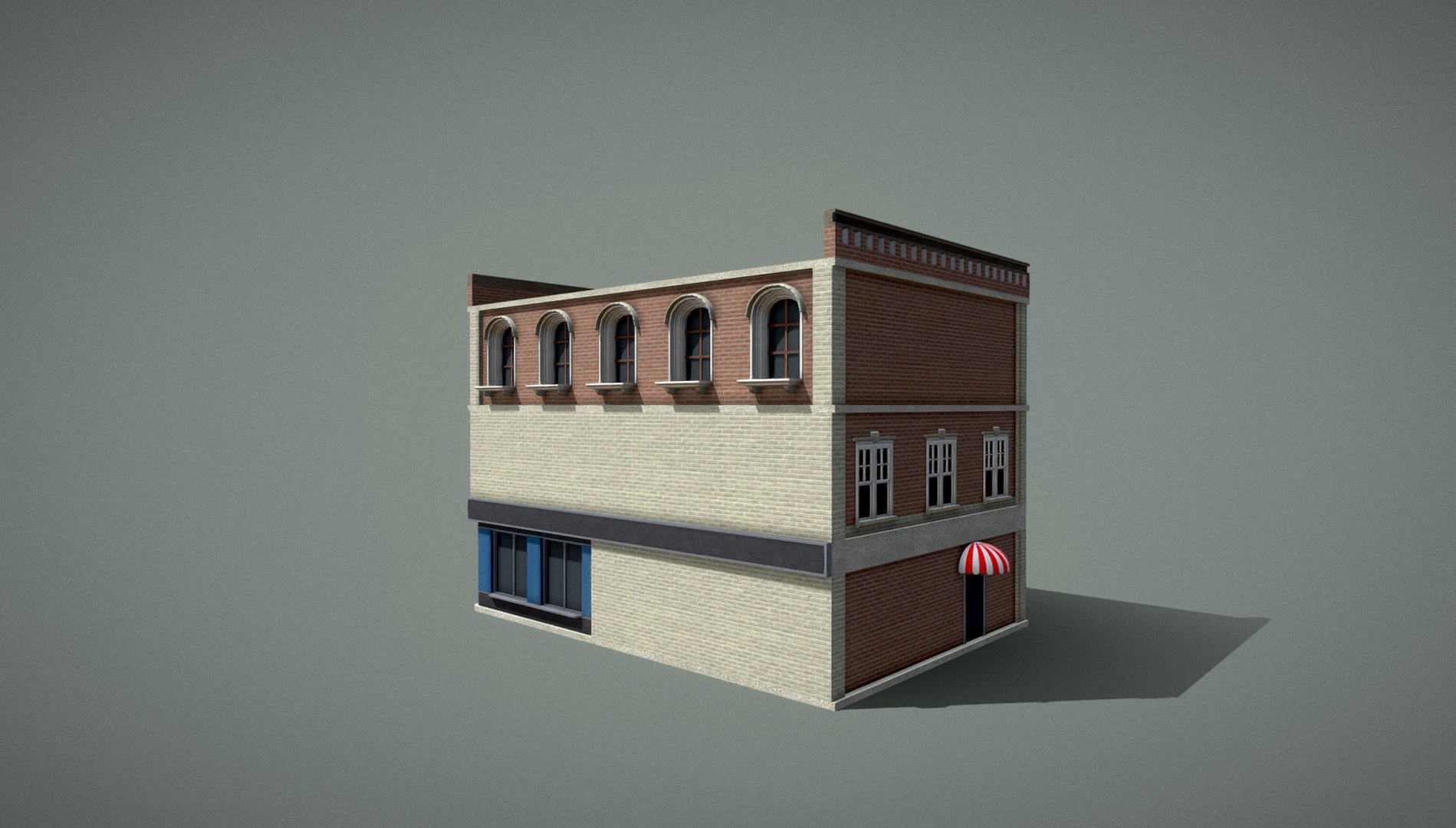 3D City Building 1 PBR - TurboSquid 2180539