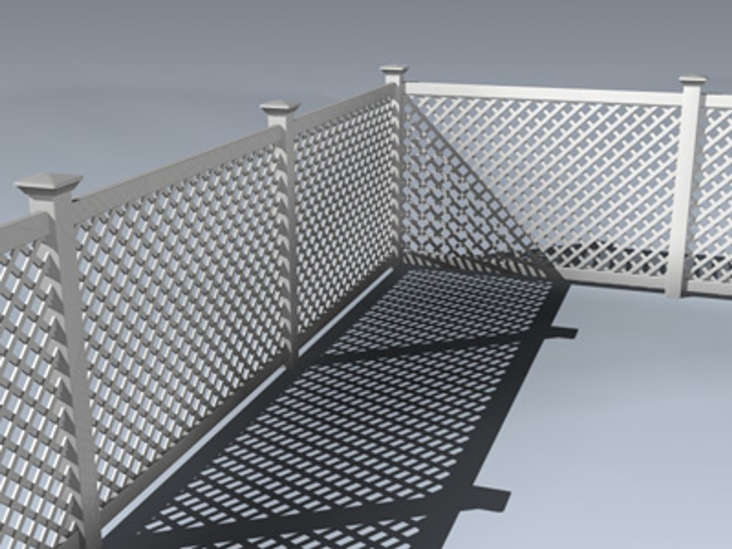 3d Model Vinyl Fence