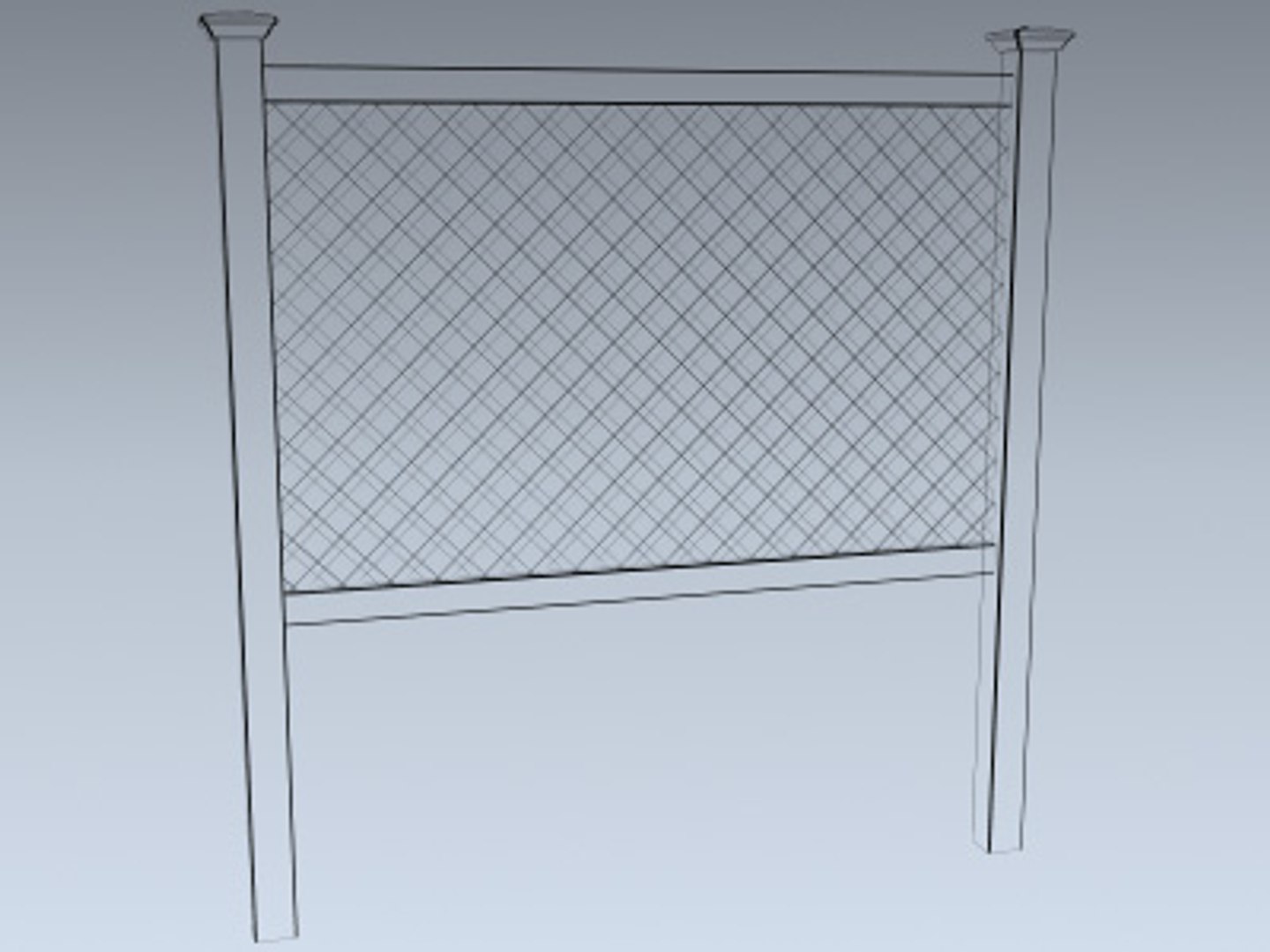 3d Model Vinyl Fence
