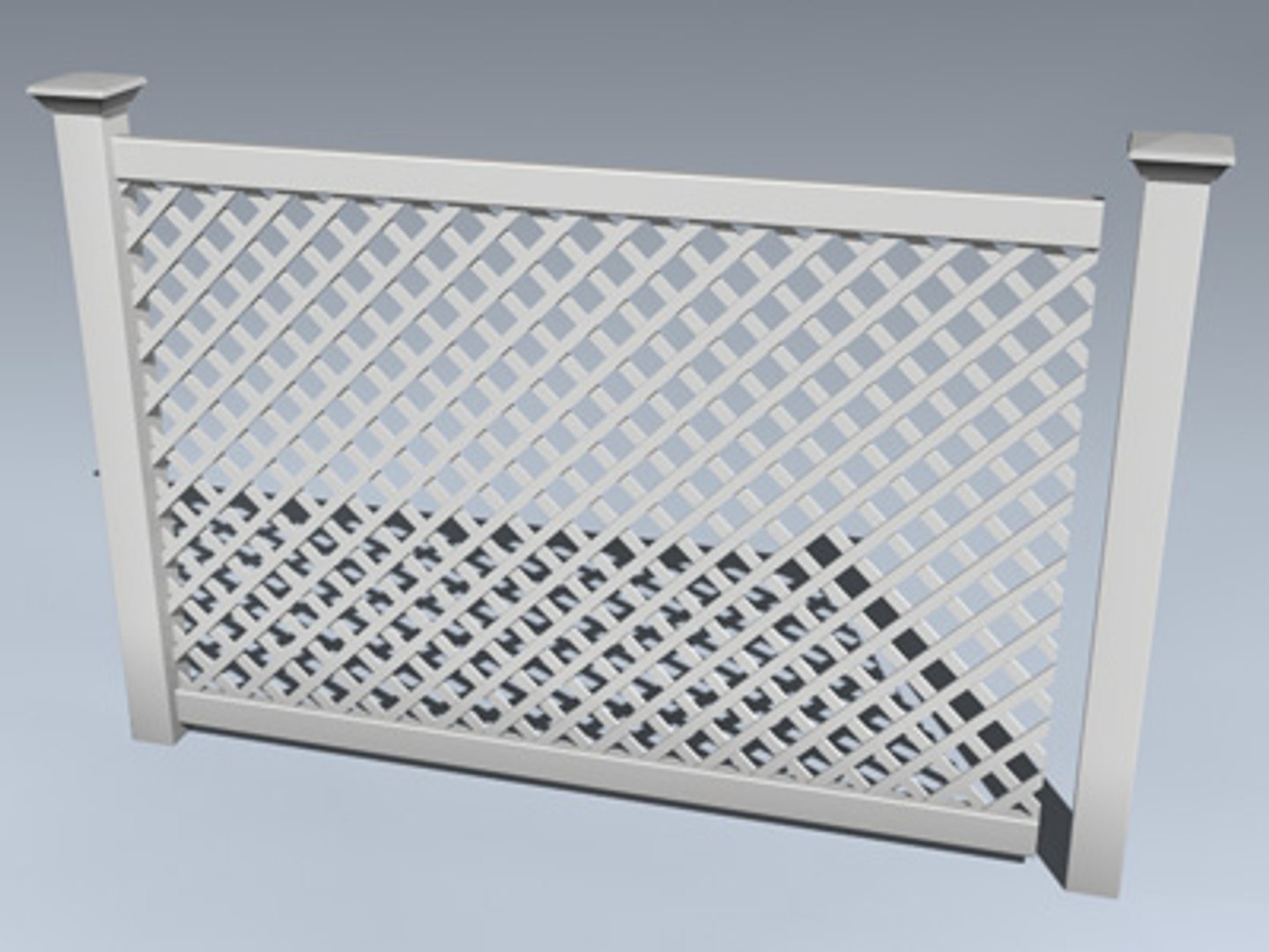 3d Model Vinyl Fence