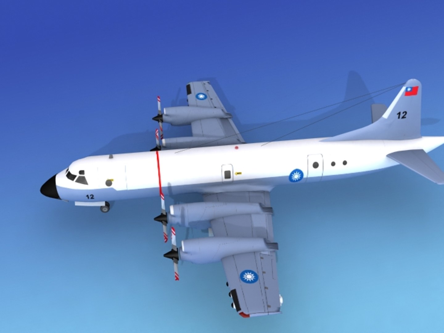 3d Orion Lockheed P-3 Model