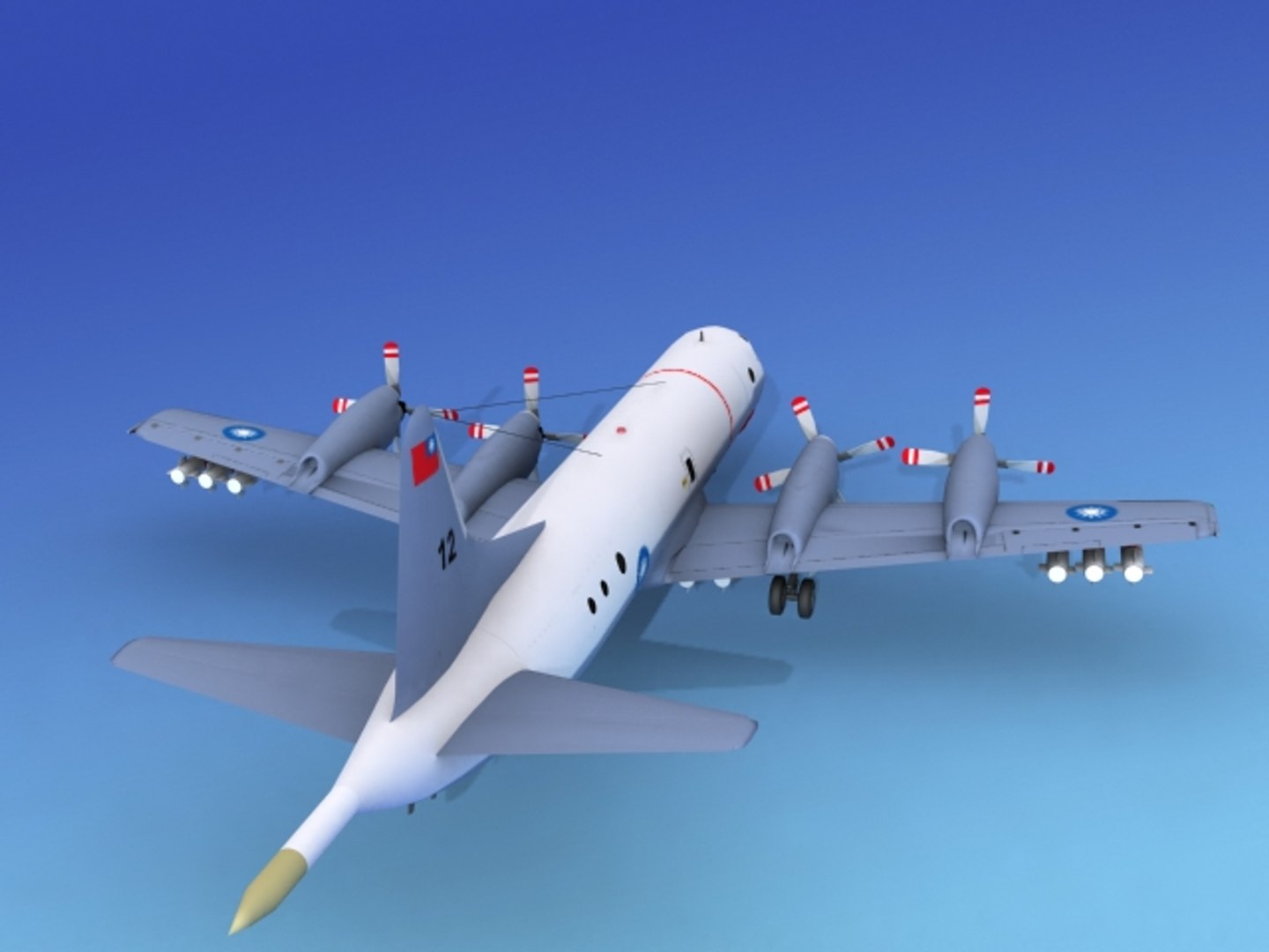 3d Orion Lockheed P-3 Model