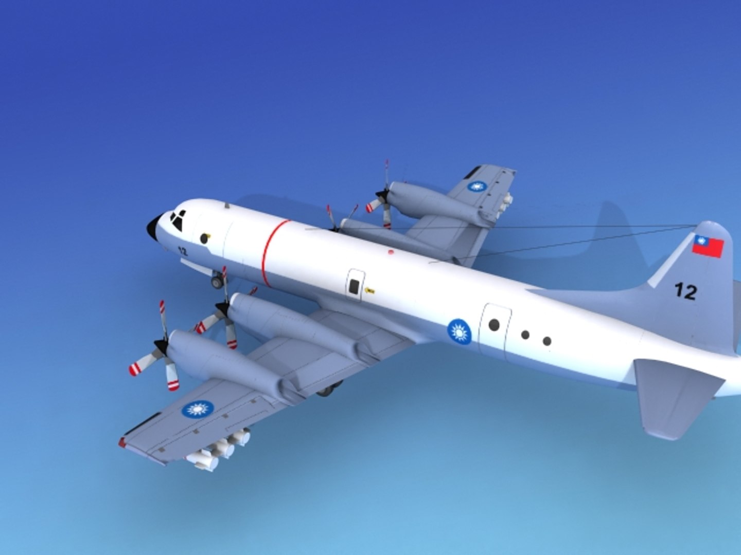 3d Orion Lockheed P-3 Model