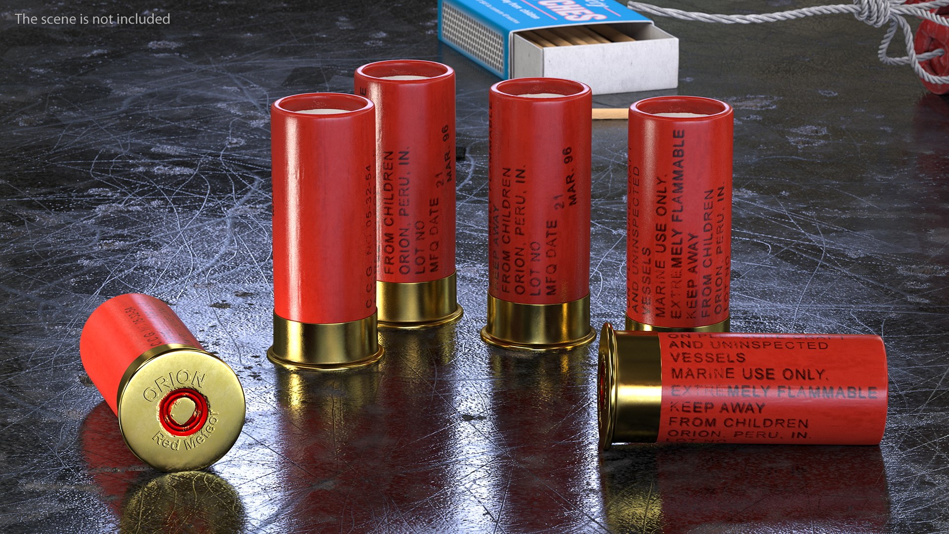 Orion Marine Aerial Flares 12 Gauge Shells 3D - TurboSquid 1729192