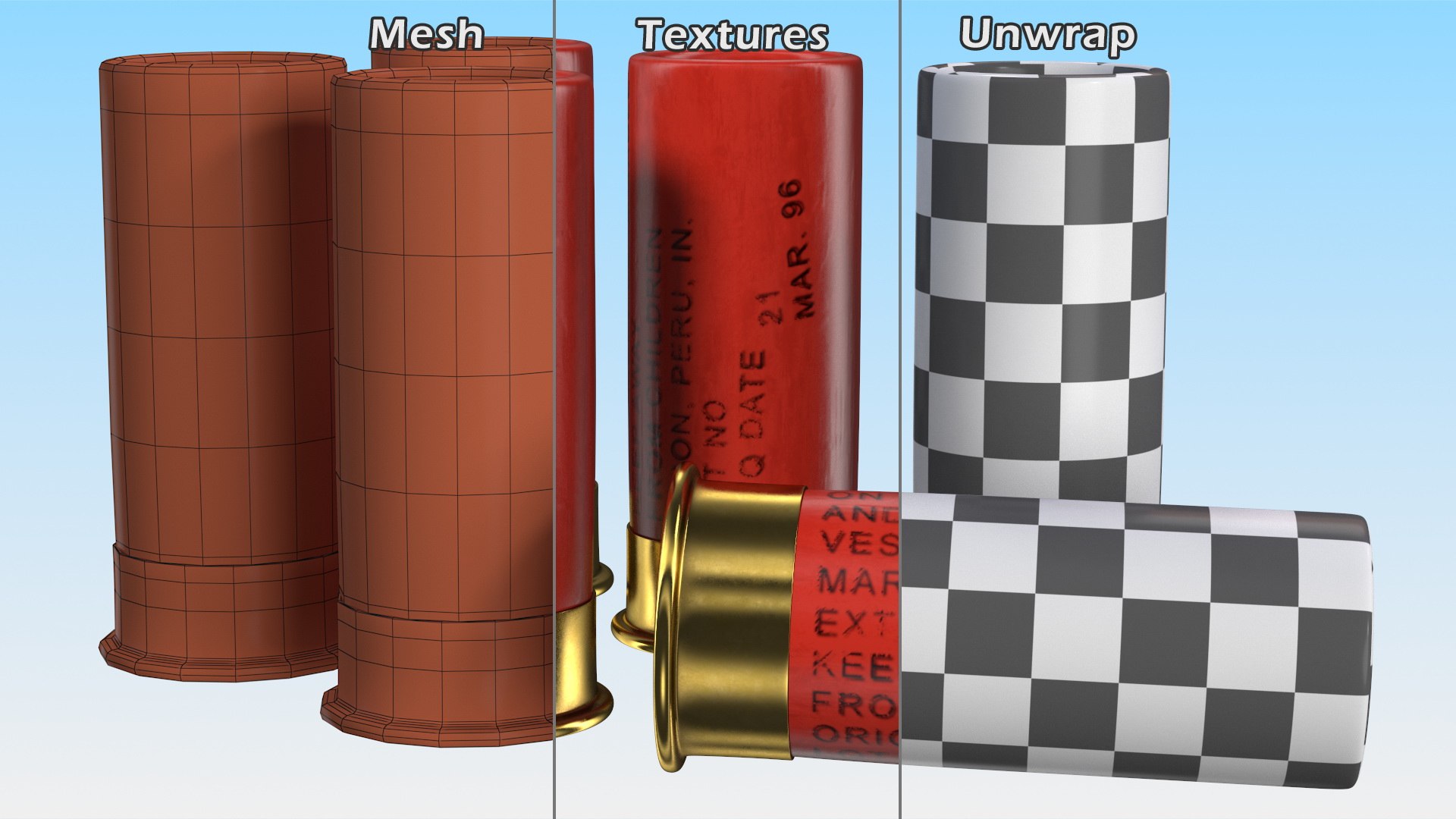 Orion Marine Aerial Flares 12 Gauge Shells 3D - TurboSquid 1729192