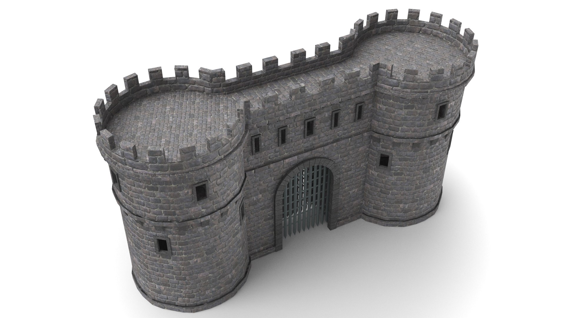 Real Castle Gate 3D - TurboSquid 1438351