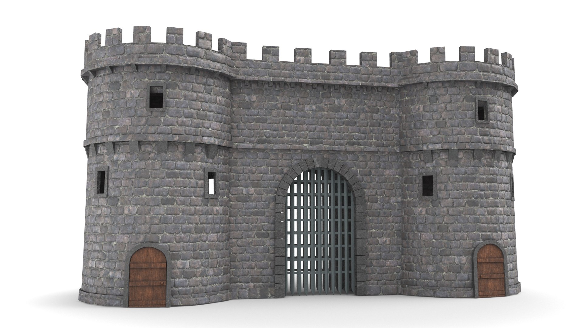 Real Castle Gate 3D - TurboSquid 1438351