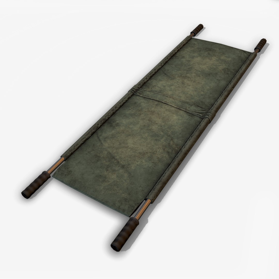 3d Stretcher Pbr Model