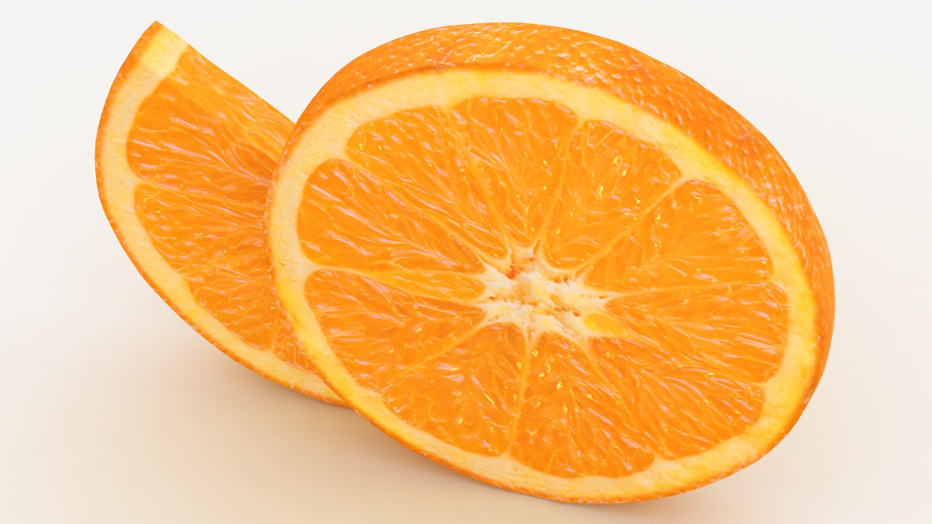 Realistic orange slices 3D - TurboSquid 1490624