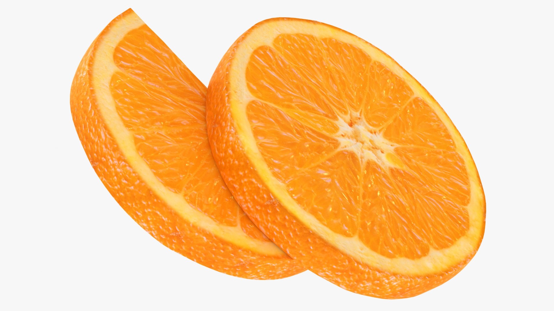 Realistic orange slices 3D - TurboSquid 1490624