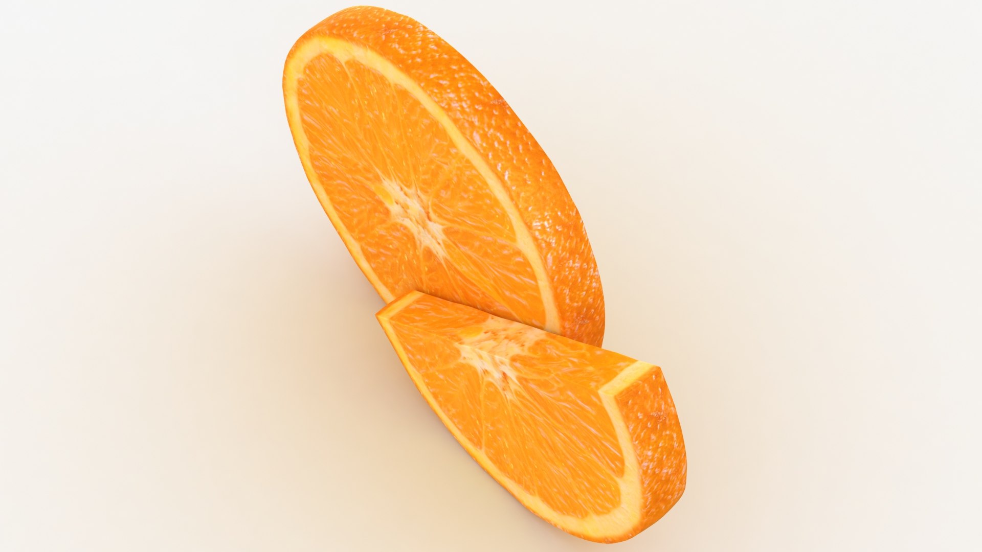 Realistic orange slices 3D - TurboSquid 1490624