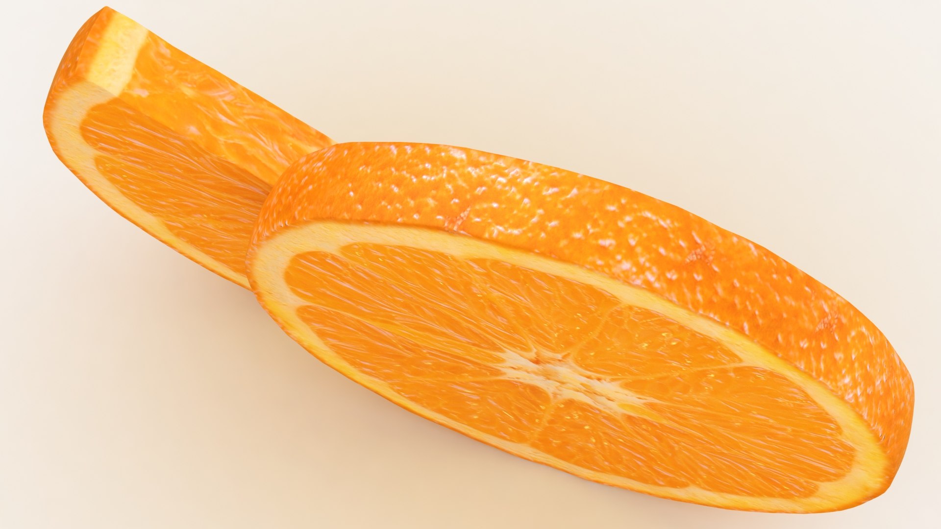 Realistic orange slices 3D - TurboSquid 1490624