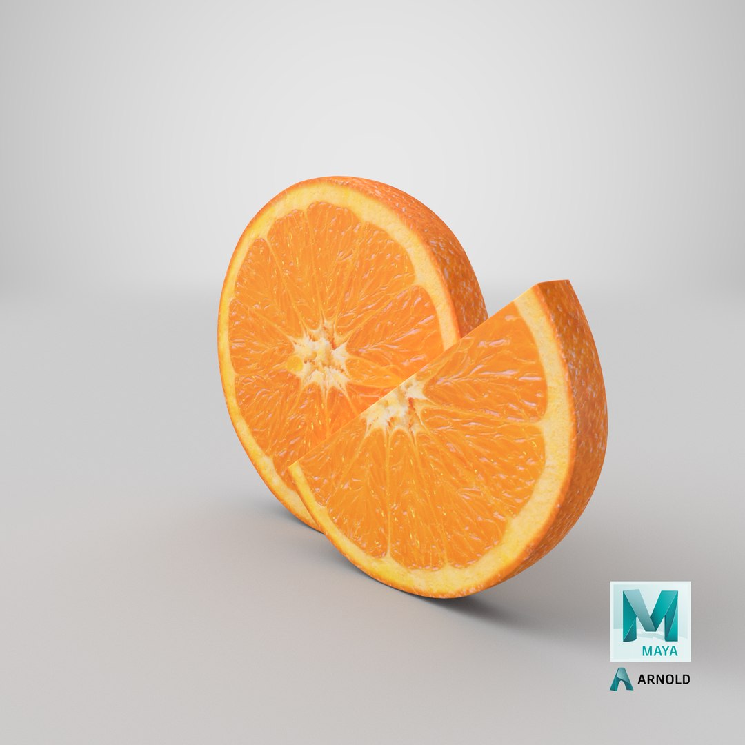 Realistic Orange Slices 3D - TurboSquid 1490624