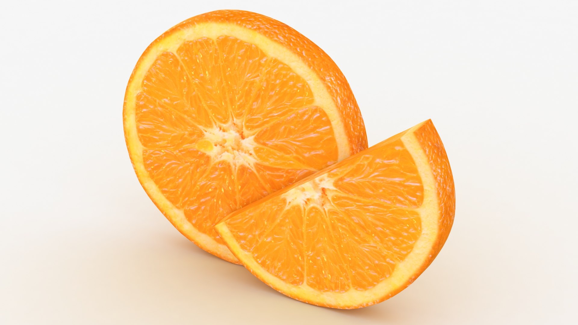 Realistic orange slices 3D - TurboSquid 1490624