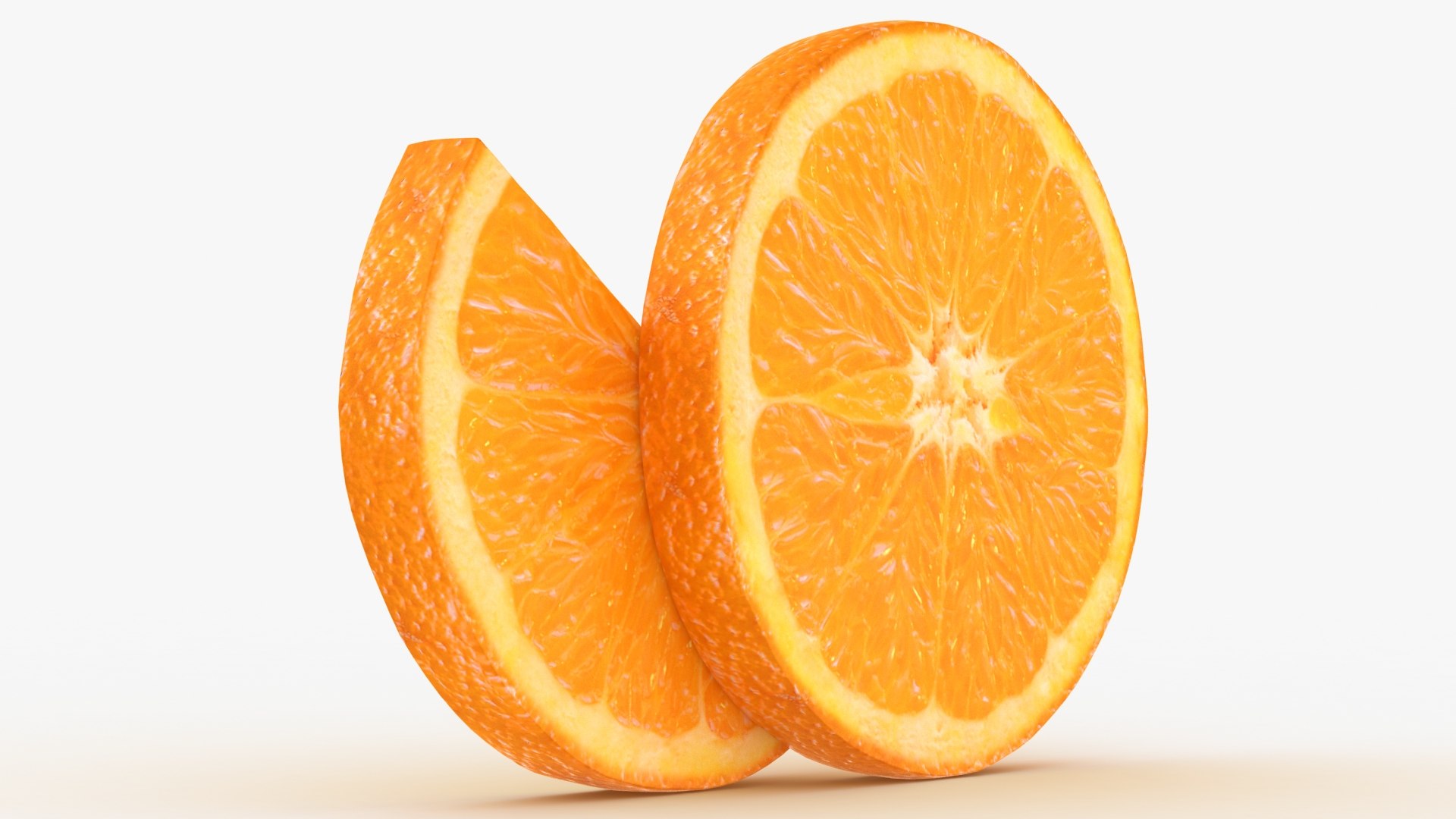 Realistic orange slices 3D - TurboSquid 1490624