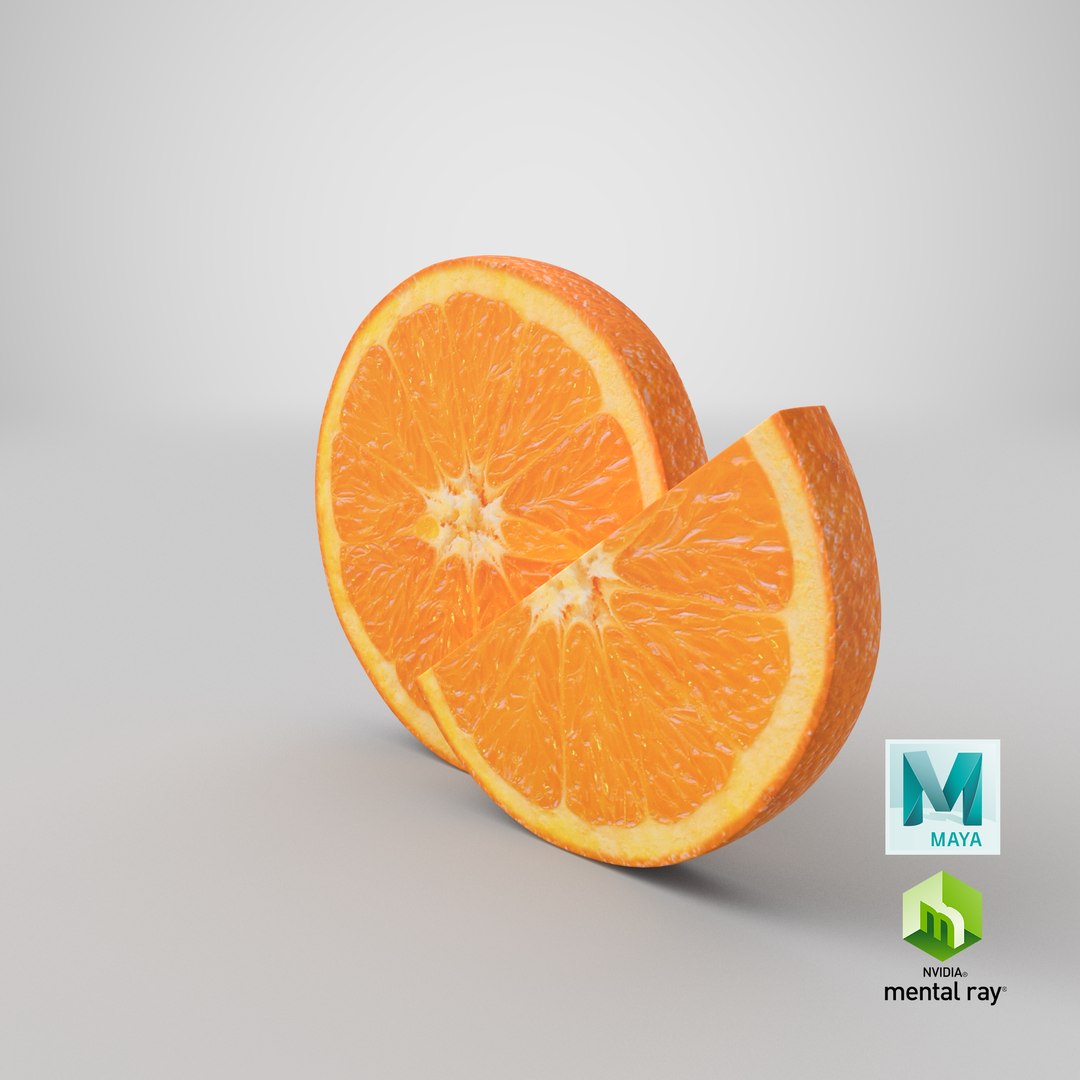 Realistic Orange Slices 3D - TurboSquid 1490624