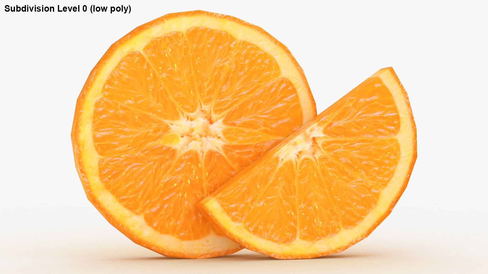 Realistic orange slices 3D - TurboSquid 1490624