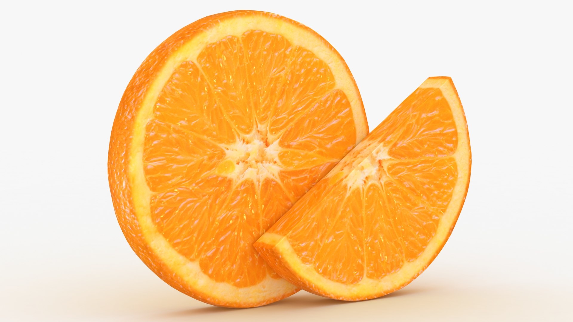 Realistic orange slices 3D - TurboSquid 1490624