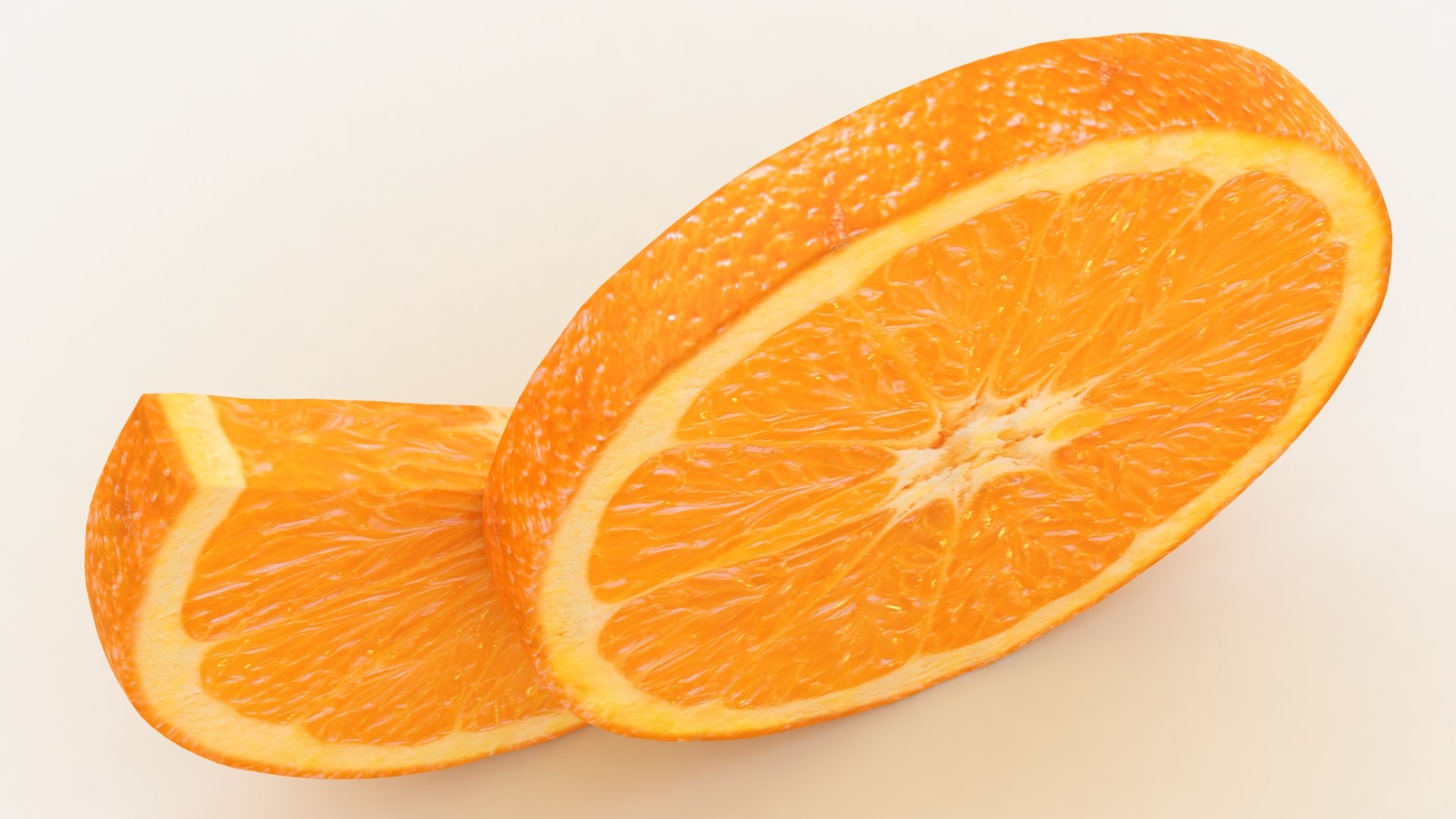 Realistic orange slices 3D - TurboSquid 1490624