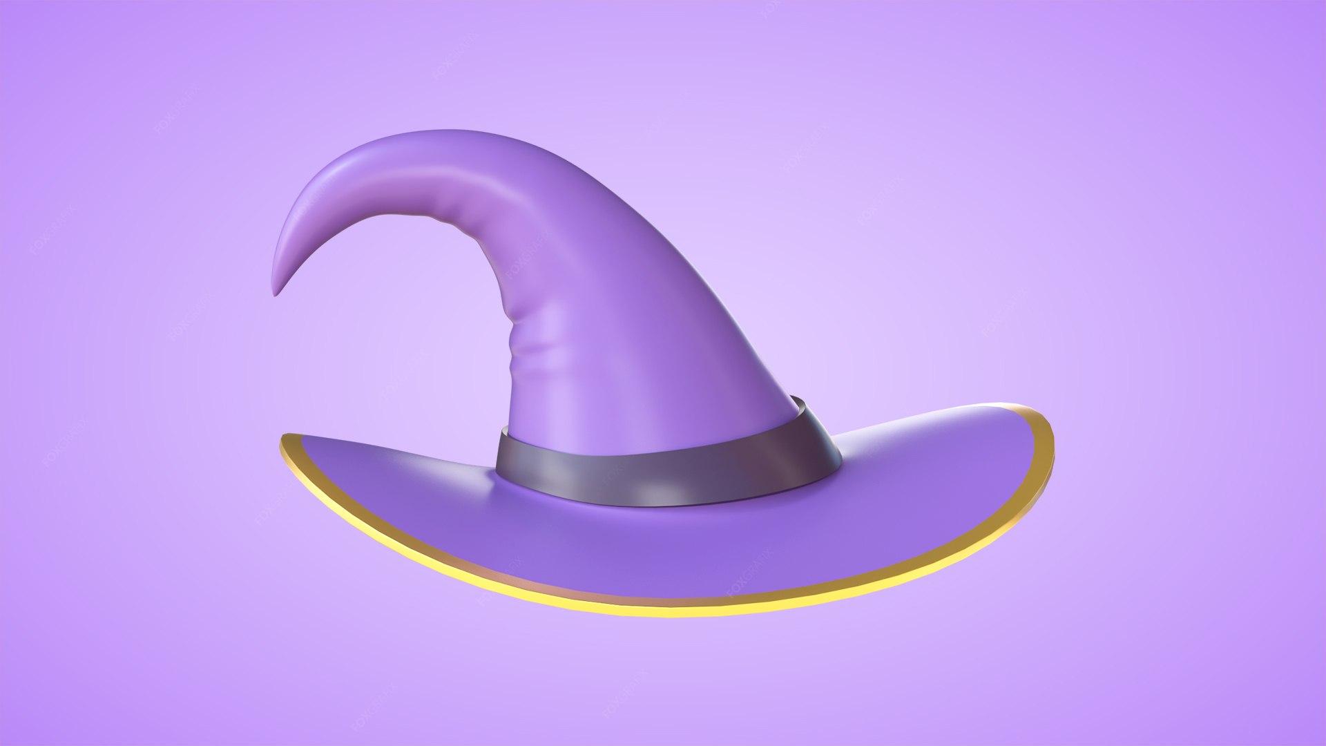 Witch Hat Low-poly 3D - TurboSquid 2142950