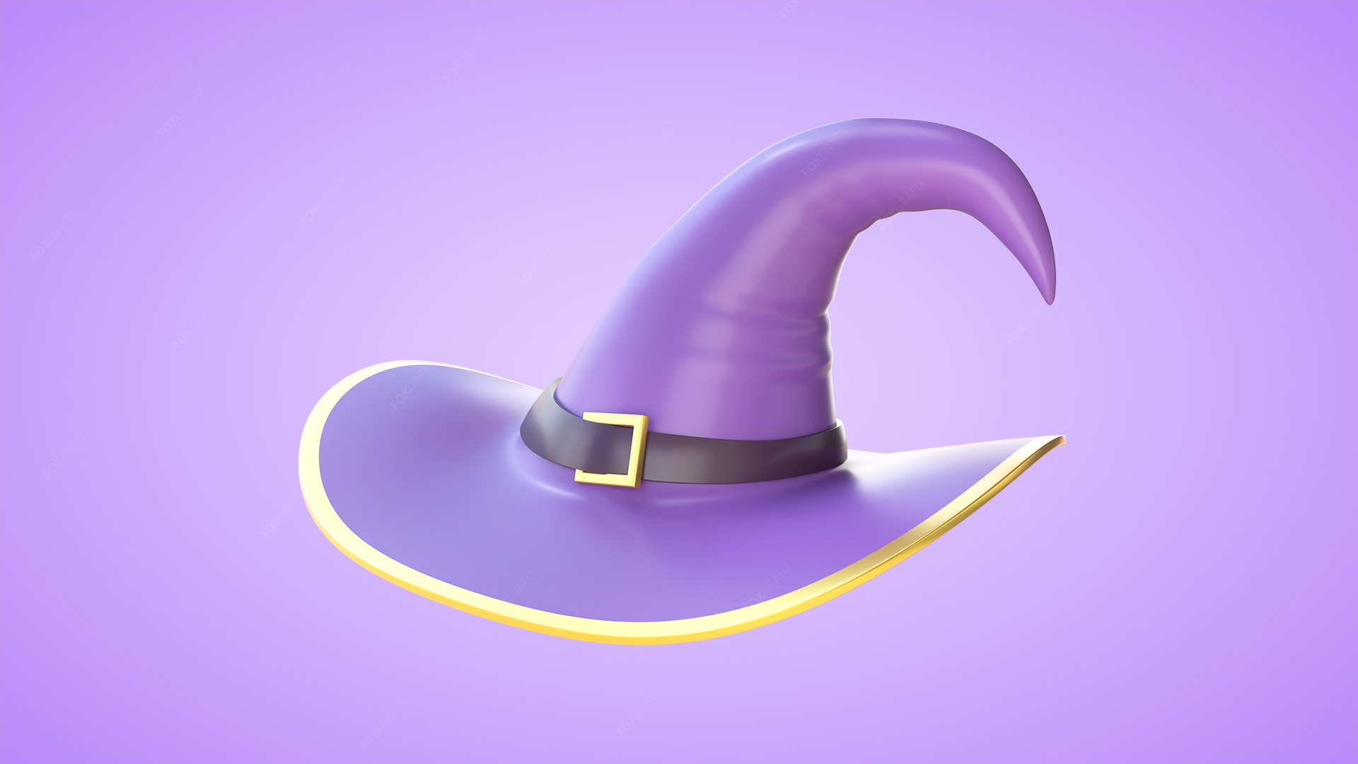 Witch Hat Low-poly 3D - TurboSquid 2142950