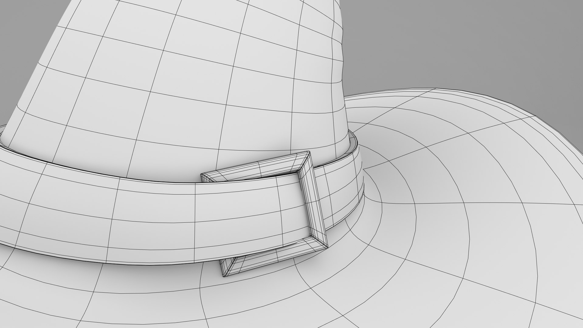 Witch Hat Low-poly 3D - TurboSquid 2142950