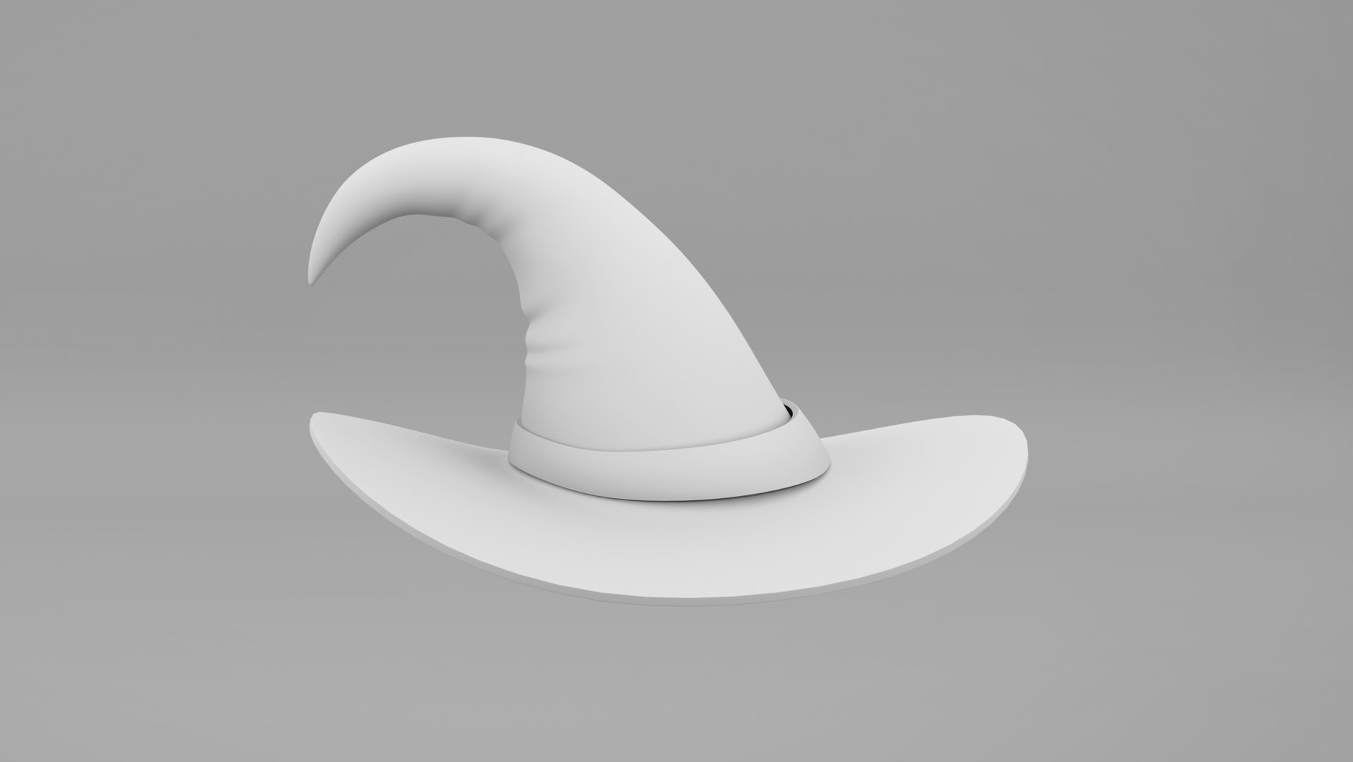 Witch Hat Low-poly 3D - TurboSquid 2142950