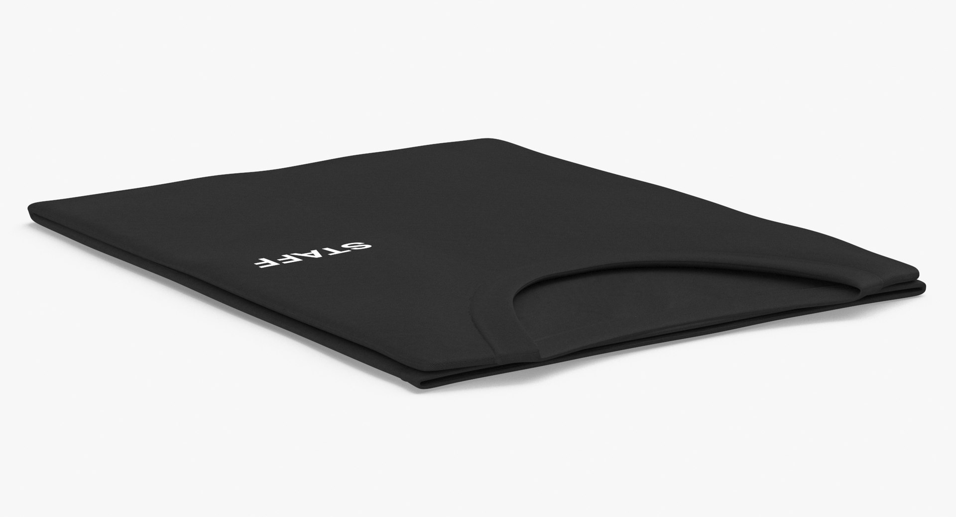 3D Female Crew Neck Folded Black Staff 02 model - TurboSquid 1752902