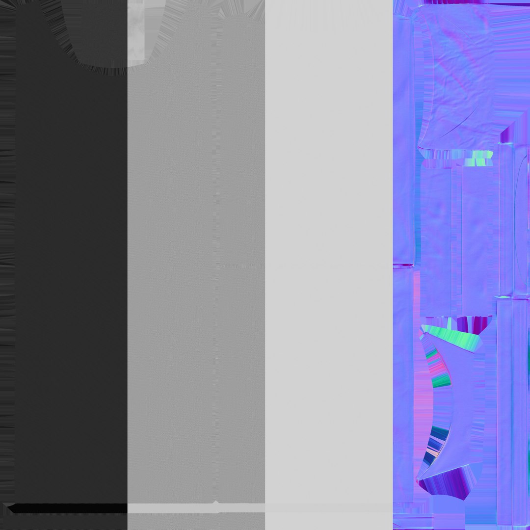 3D Female Crew Neck Folded Black Staff 02 model - TurboSquid 1752902