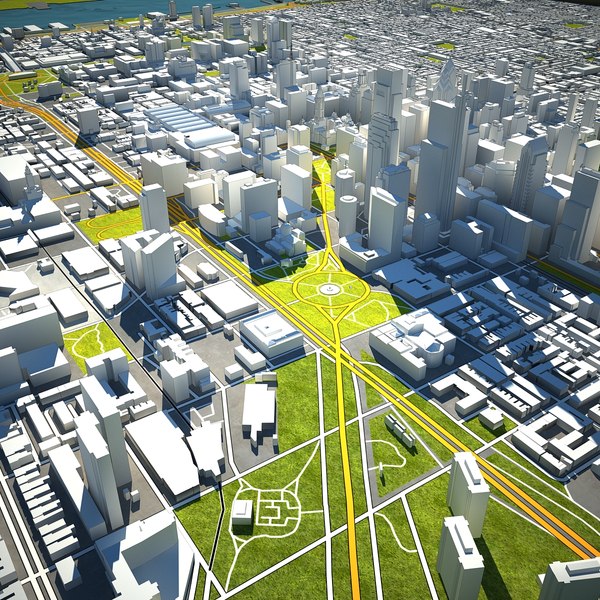 Philadelphia skyline buildings 3D model - TurboSquid 1430744