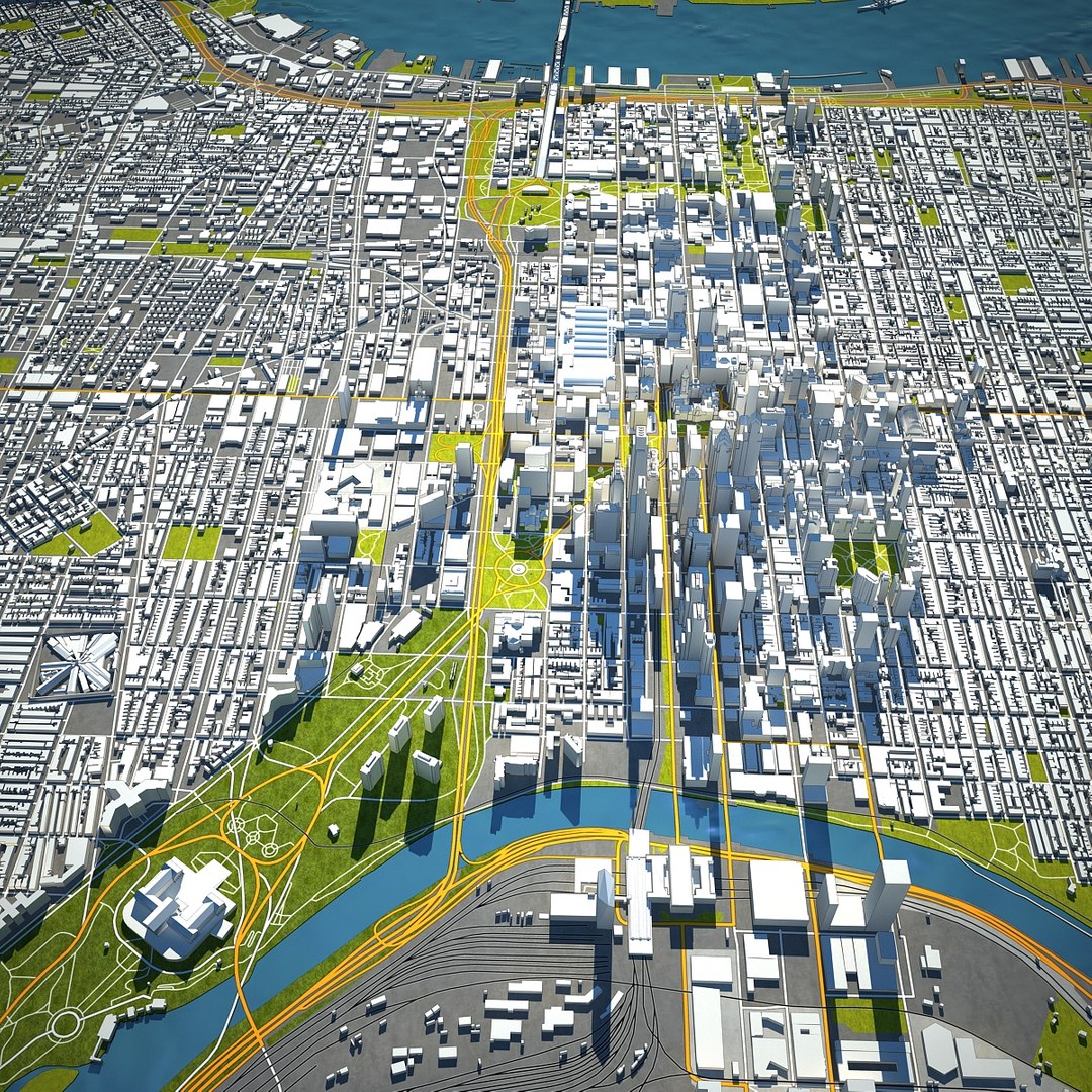 Philadelphia Skyline Buildings 3D Model - TurboSquid 1430744