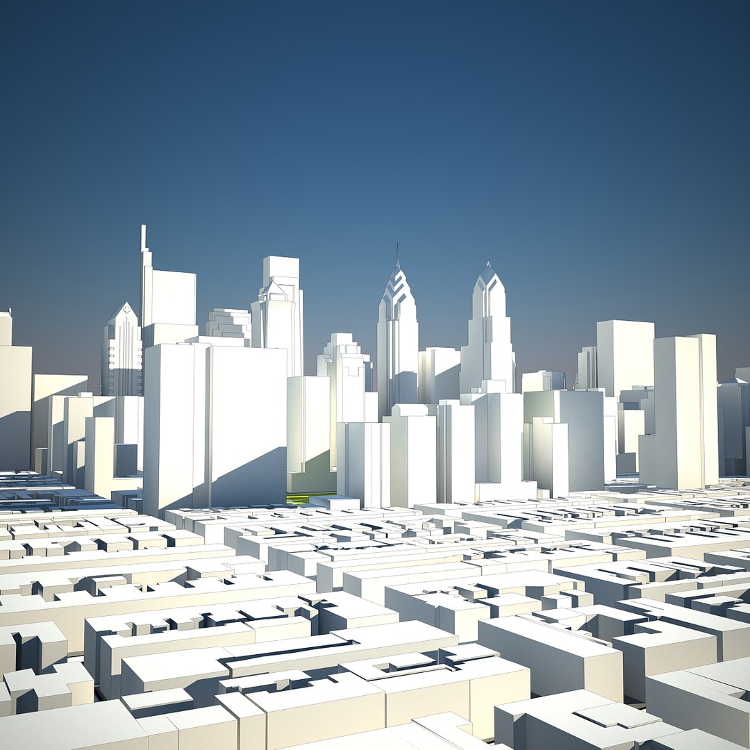 Philadelphia Skyline Buildings 3D Model - TurboSquid 1430744