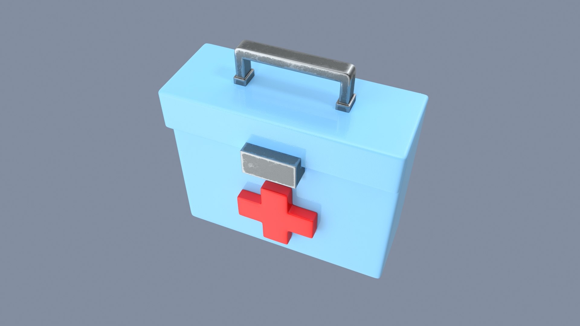 First Aid Kit Medicine Cartoon Style 3D Model - TurboSquid 2101244