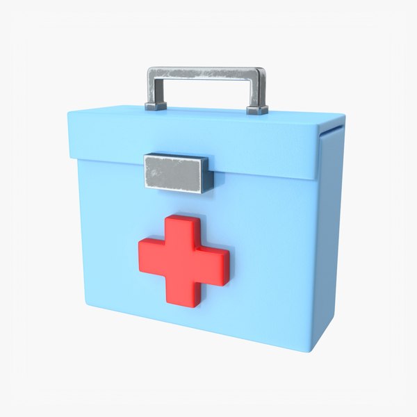 modelo 3d Botiquín de primeros auxilios medicina estilo de dibujos ...