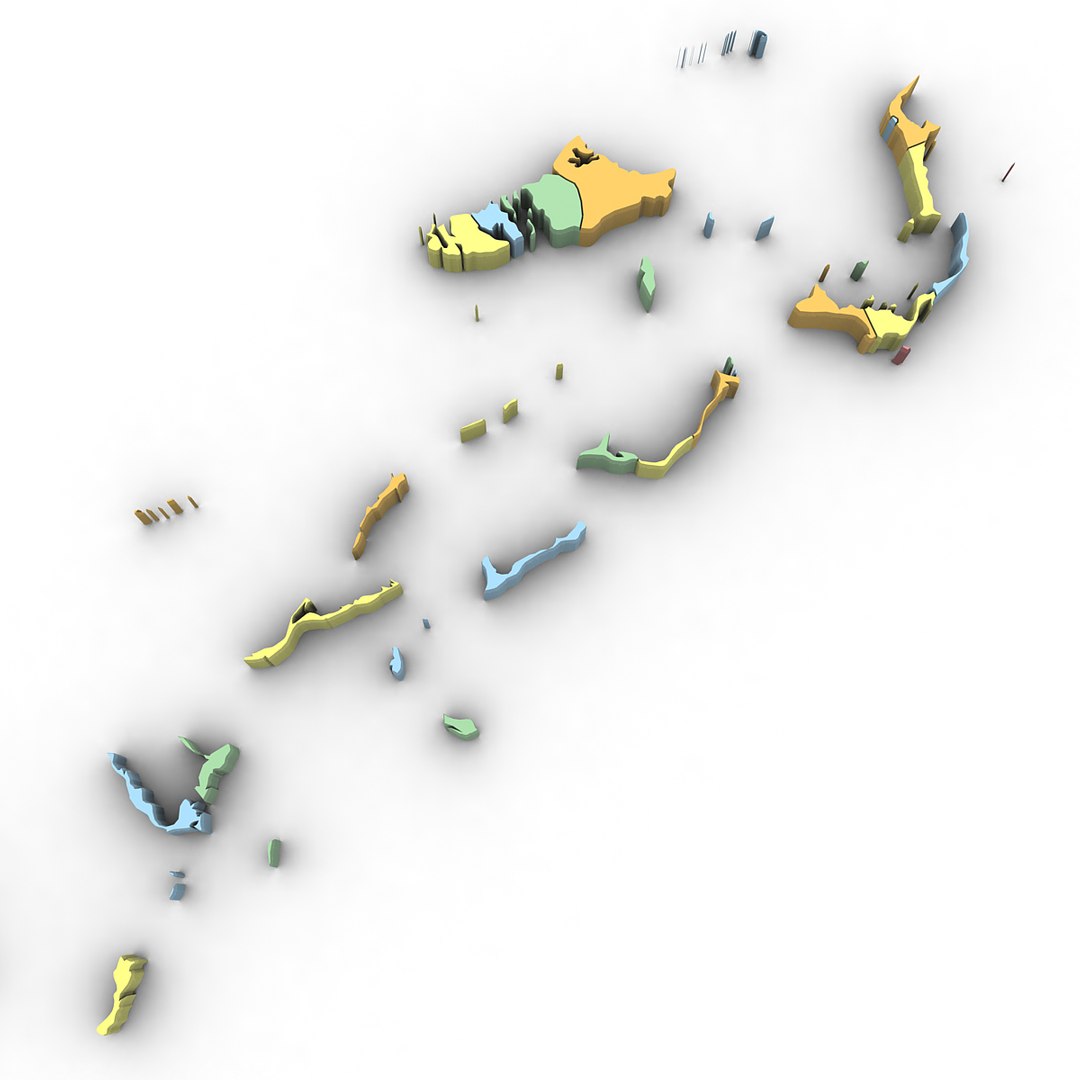 3D Model Bahamas Political - TurboSquid 1302792