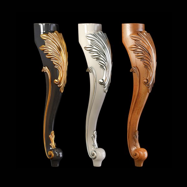 Furniture Leg STL Models for Download | TurboSquid