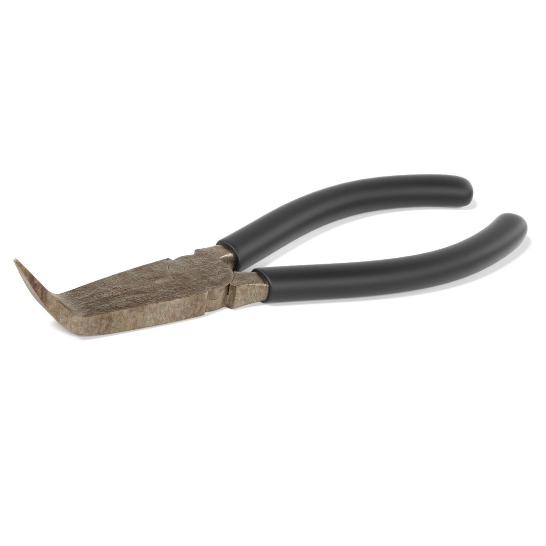 3d rusty pliers model