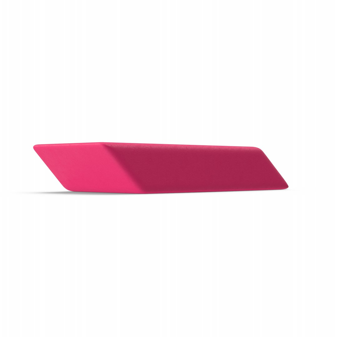 Red Eraser 3D Model - TurboSquid 1842689