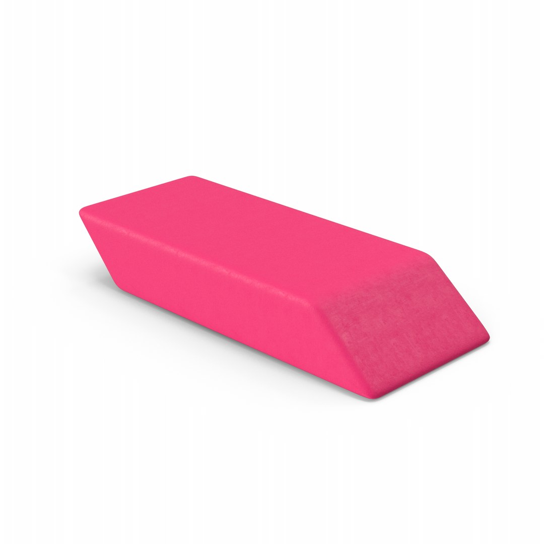 Red Eraser 3D Model - TurboSquid 1842689