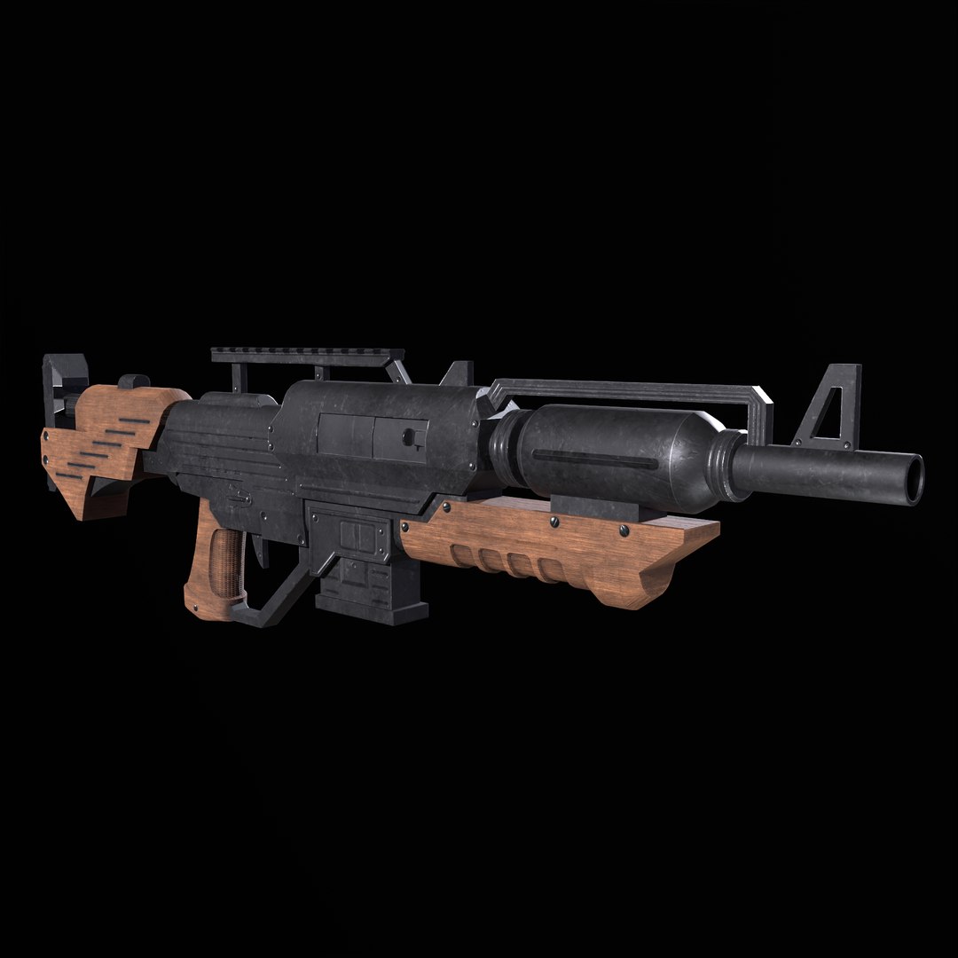 Assault Rifle PBR 3D - TurboSquid 2285158