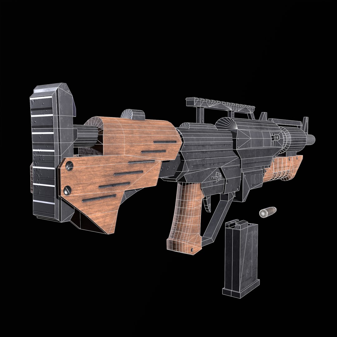 Assault Rifle PBR 3D - TurboSquid 2285158