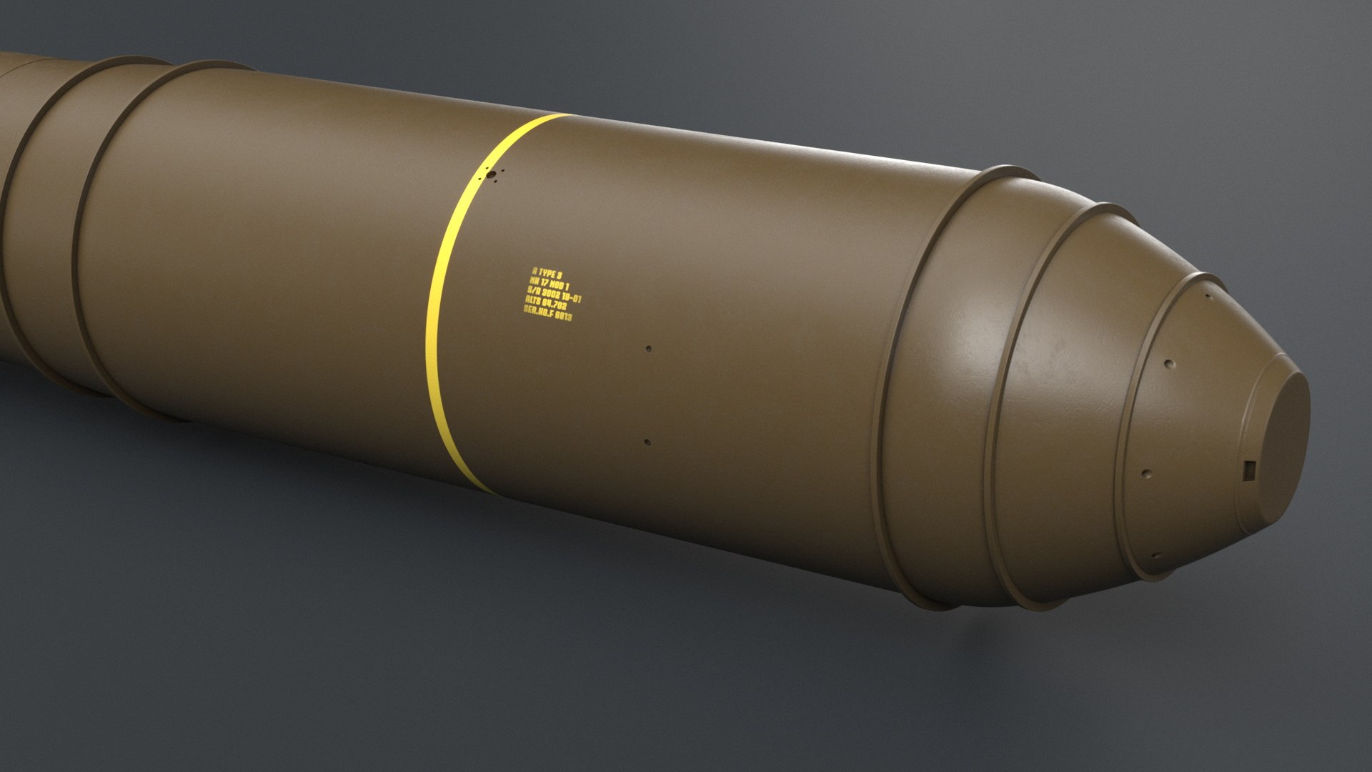 MK-17 Thermonuclear Bomb Model - TurboSquid 2277692