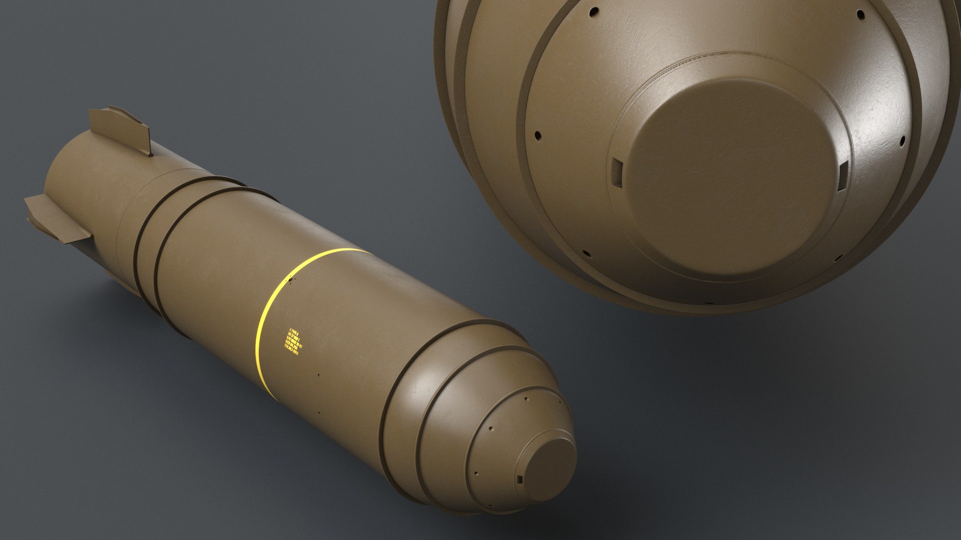 MK-17 Thermonuclear Bomb Model - TurboSquid 2277692