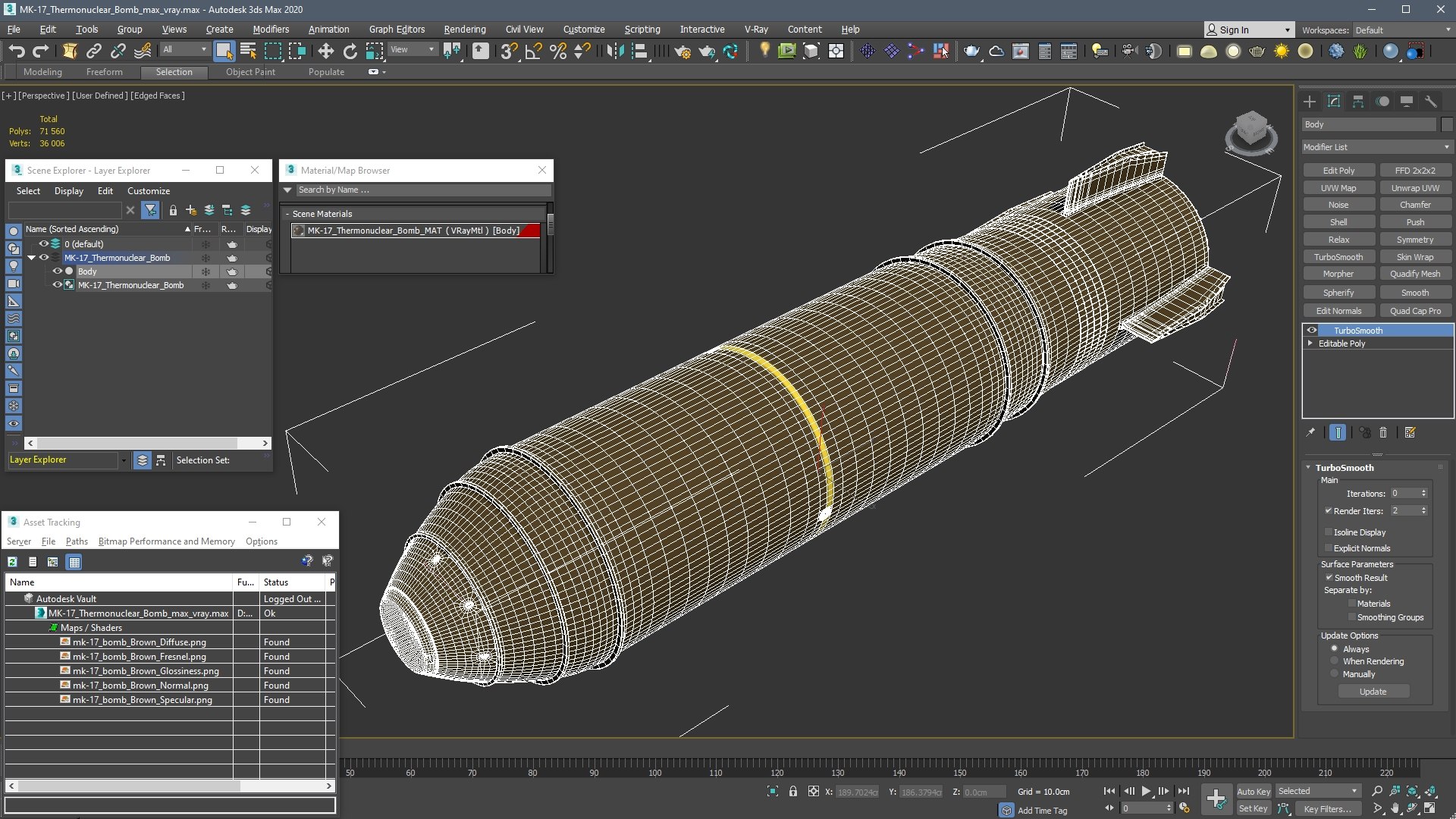 MK-17 Thermonuclear Bomb Model - TurboSquid 2277692